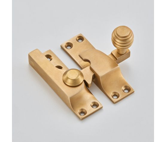 Croft Large Straight Arm Sash Fastener with Reeded Knob from £0.00